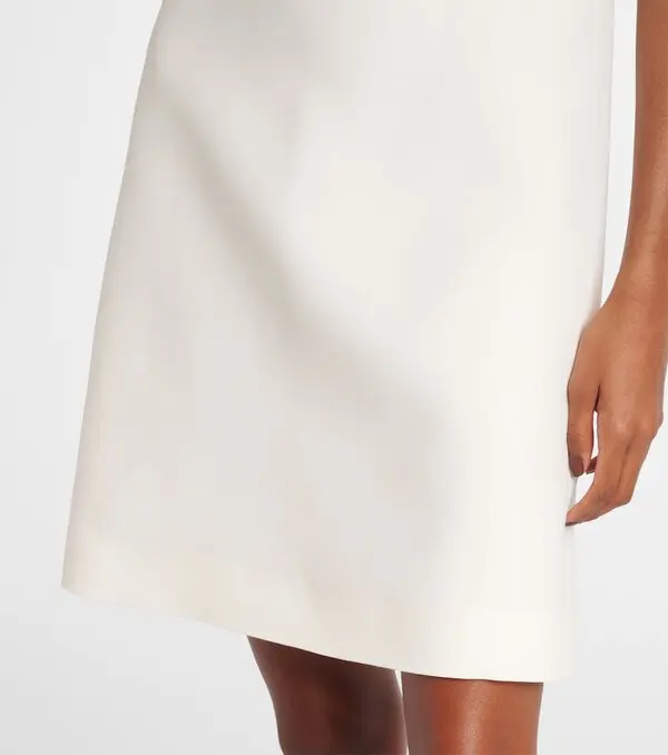 Valentino Garavani Embellished Wool And Silk Mini Dress