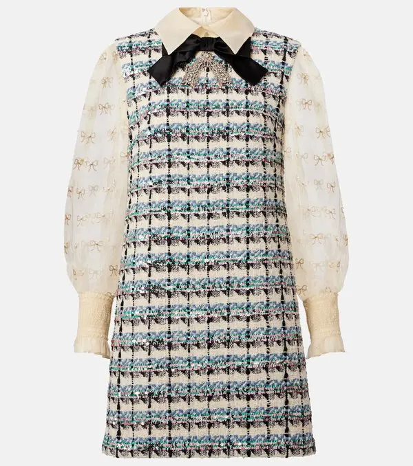 Valentino Garavani Embellished Mini Dress - Multicoloured