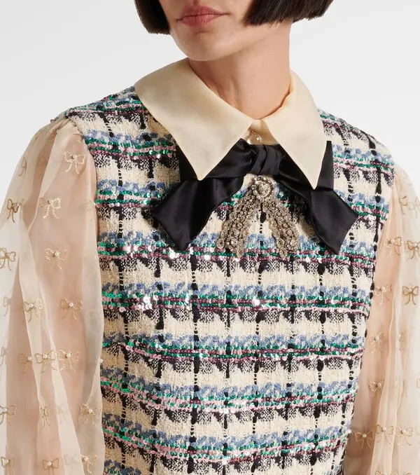 Valentino Garavani Embellished Mini Dress
