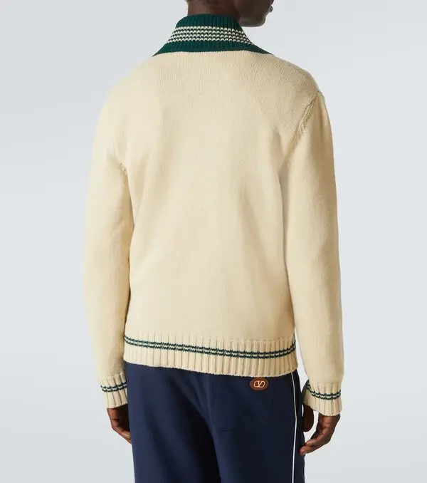 Valentino Garavani Wool Jacquard Sweater - Neutrals