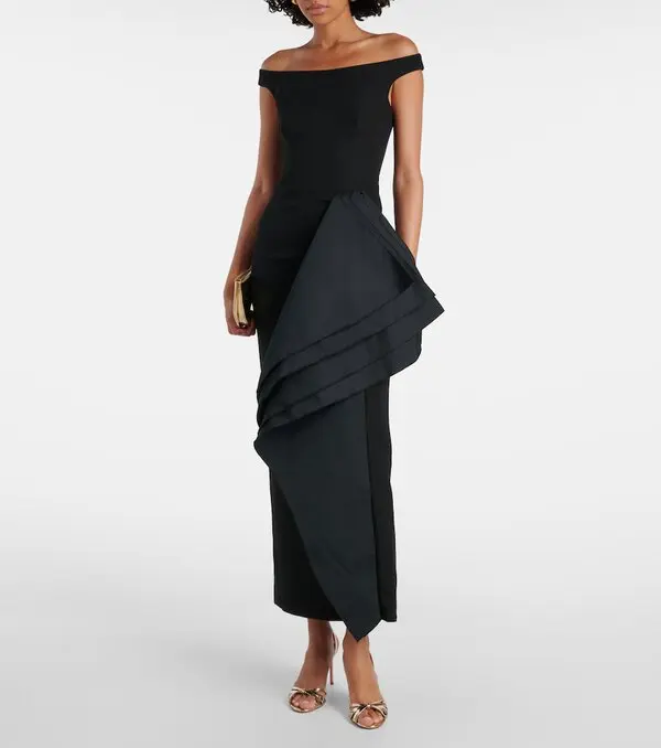 Safiyaa Bree Draped Midi Dress