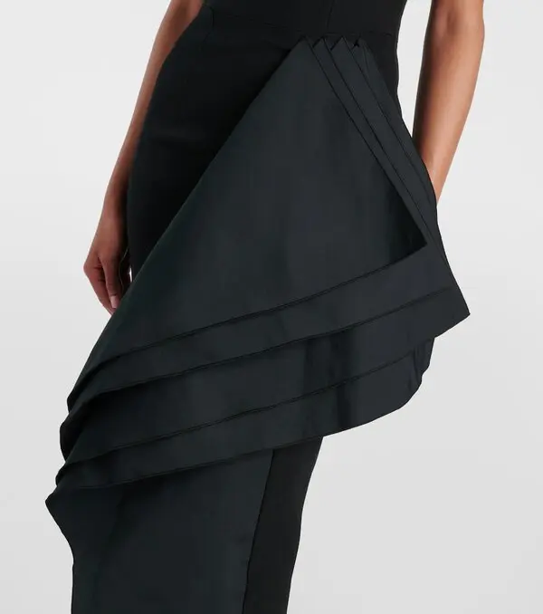 Safiyaa Bree Draped Midi Dress