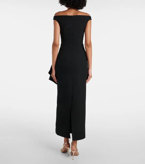 Safiyaa Bree Draped Midi Dress