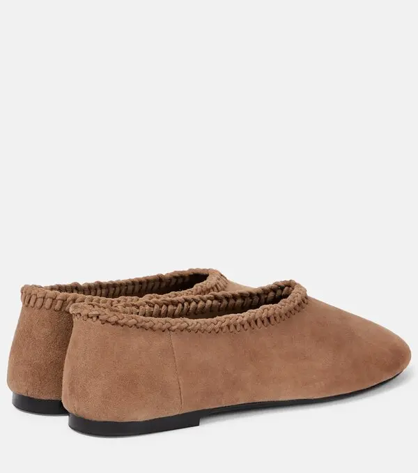 A.emery Park Suede Ballet Flats - Brown