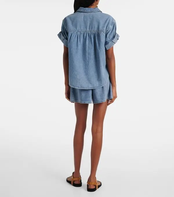 Veronica Beard Ilene Denim Shirt