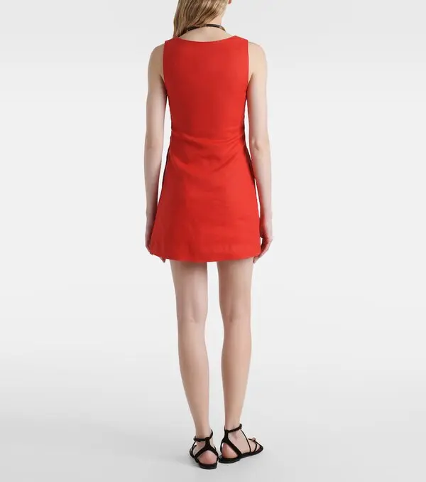 Posse Alice Linen Mini Dress - Red