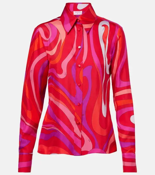 Emilio Pucci Marmo Silk Shirt