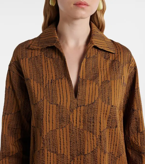 Max Mara Edwige Cotton Maxi Dress