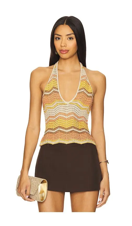 Retrofete Luz Crochet Halter Top