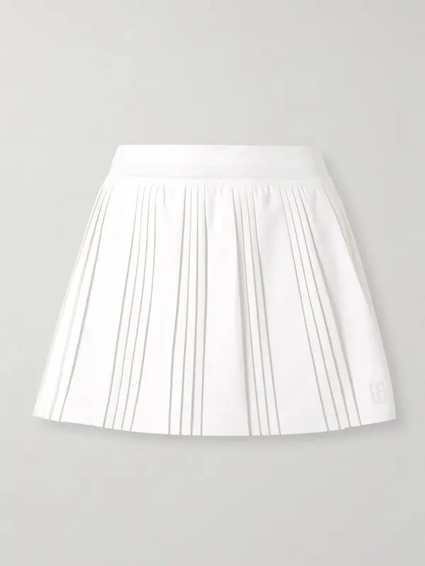 Nike Court Advantage Pleated Recycled Dri-fit Tennis Skirt - White