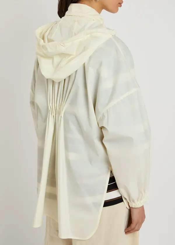 Moncler Hooded Shell Shirt - White