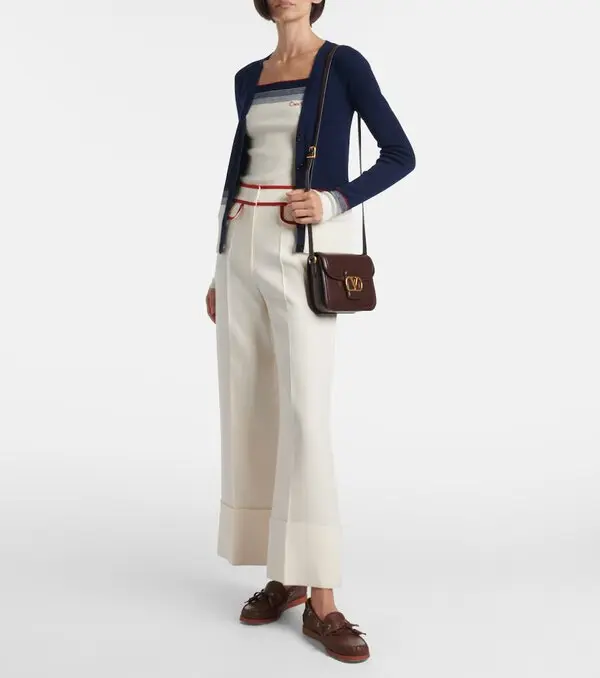 Valentino Garavani Striped Virgin Wool Cardigan