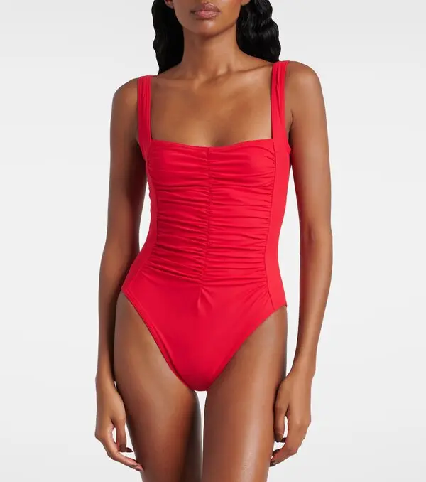 KARLA COLLETTO Ruched One-piece Swimsuit