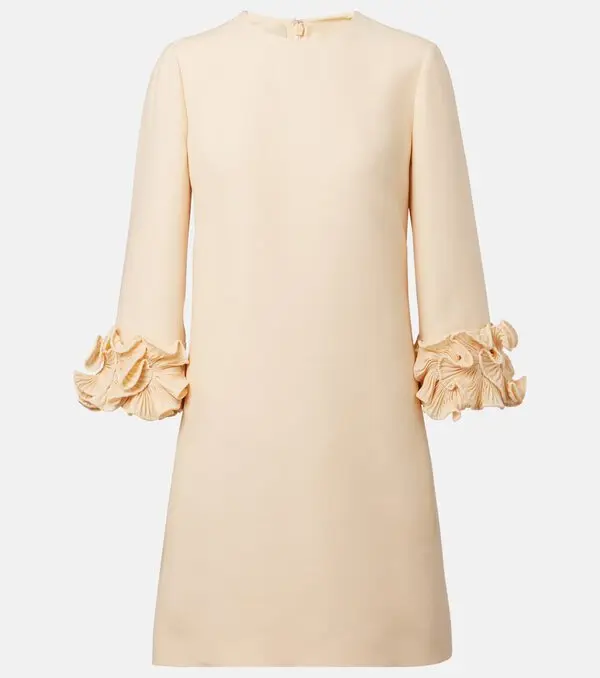 Valentino Garavani Crepe Couture Mini Dress - Yellow