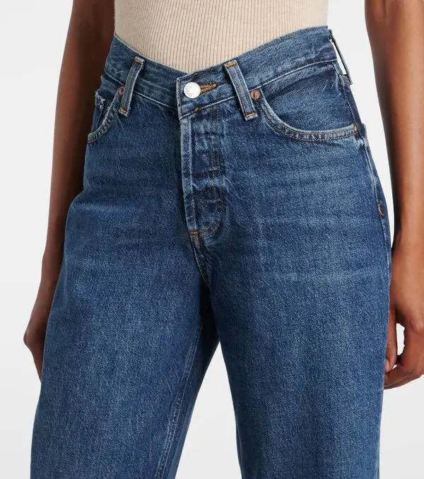 AGOLDE V-waist Baggy Straight Jeans In Nexus