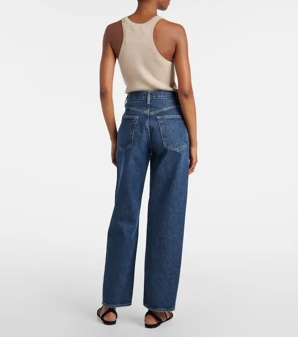 AGOLDE V-waist Baggy Straight Jeans In Nexus