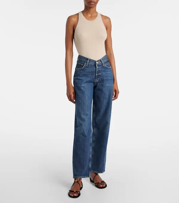 AGOLDE V-waist Baggy Straight Jeans In Nexus