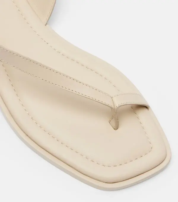 A.emery Heidi Leather Sandals - Beige