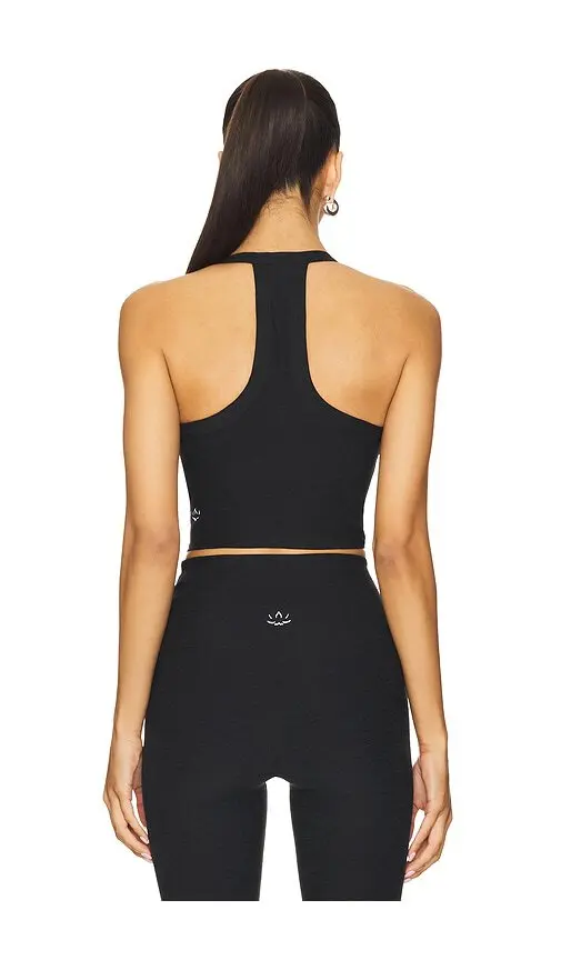 Beyond Yoga Spacedye On The Up Cropped Tank Top - Black