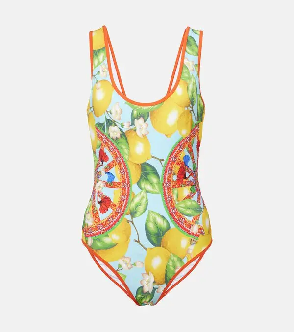 Dolce & Gabbana Printed One-piece Swimsuit - Multicoloured