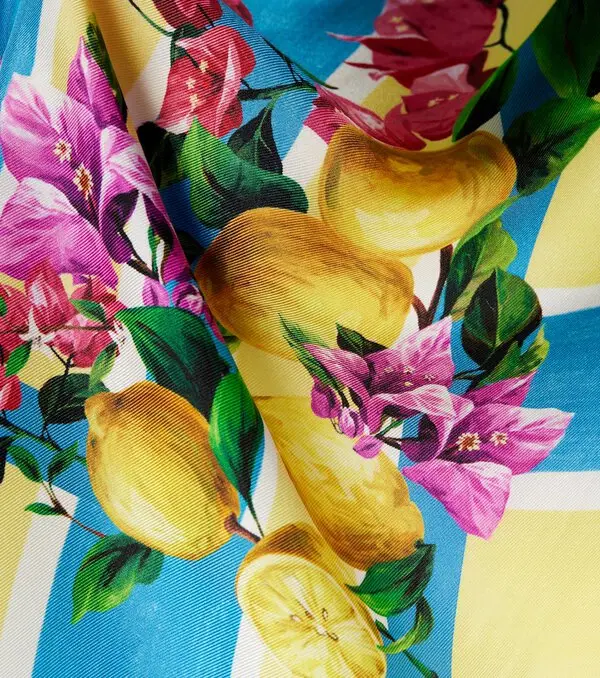 Dolce & Gabbana Printed Silk Twill Scarf