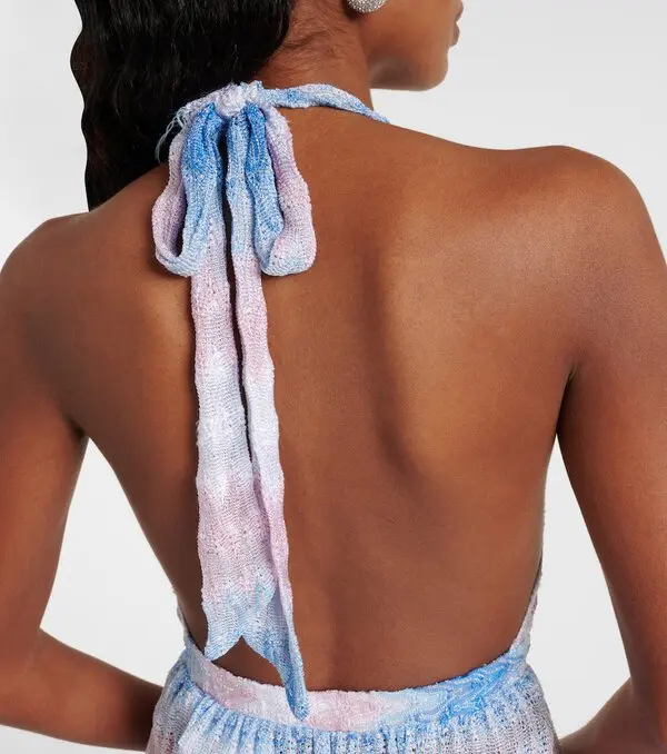 Missoni Zigzag Ombre Lame Halterneck Romper