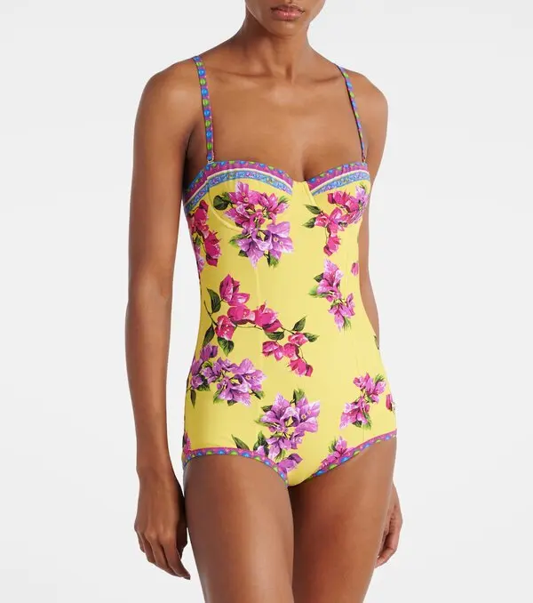 Dolce & Gabbana Floral One-piece Swimsuit - Multicoloured