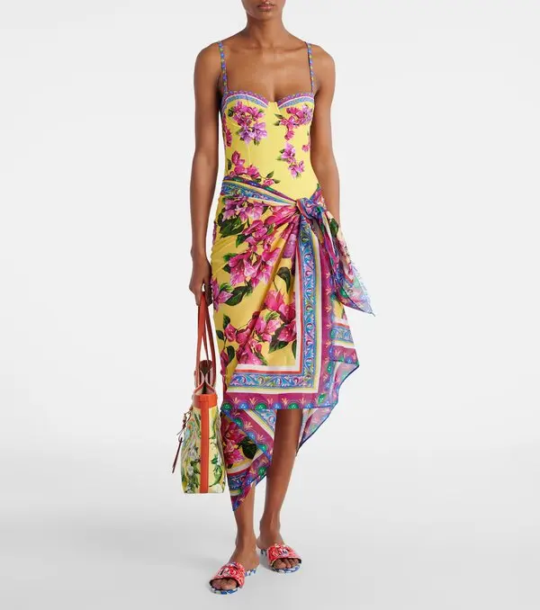 Dolce & Gabbana Floral One-piece Swimsuit - Multicoloured