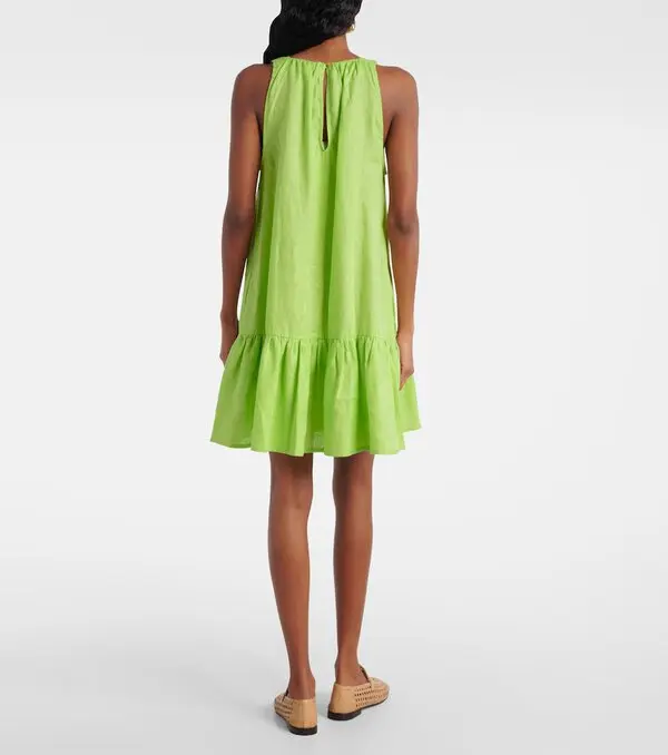 Asceno Adana Linen Mini Dress