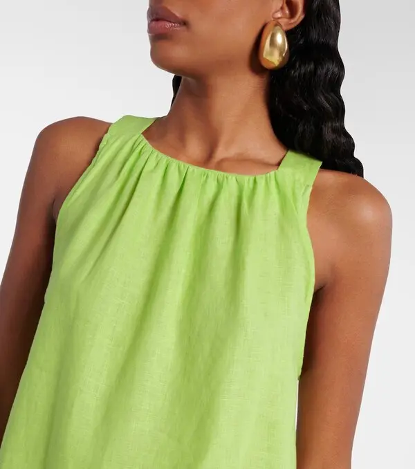 Asceno Adana Linen Mini Dress