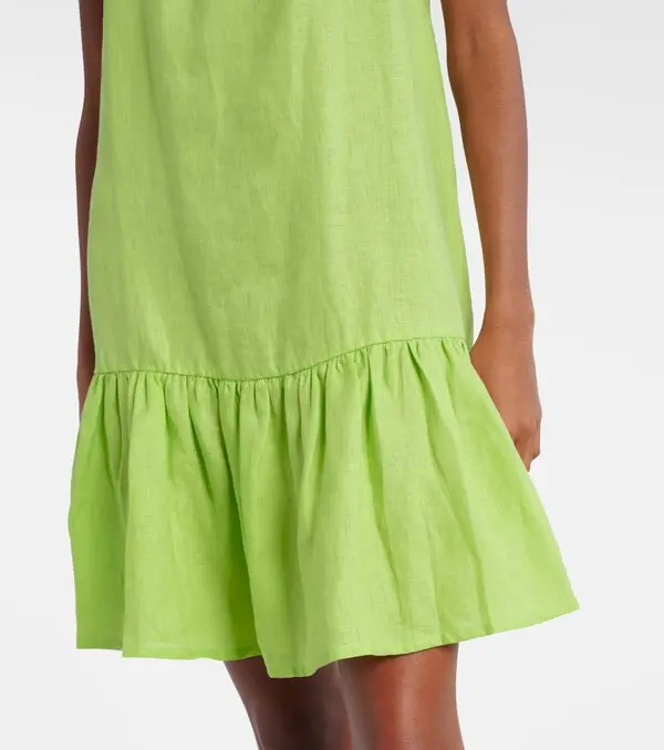 Asceno Adana Linen Mini Dress