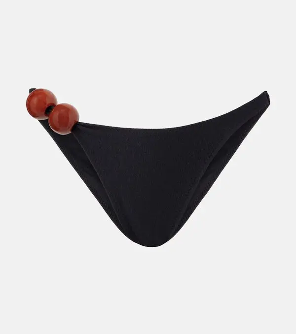 SAME Marble Bikini Bottoms - Black