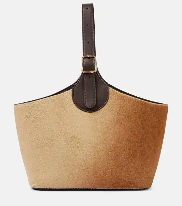Loro Piana Bobbin Calf Hair Bucket Bag