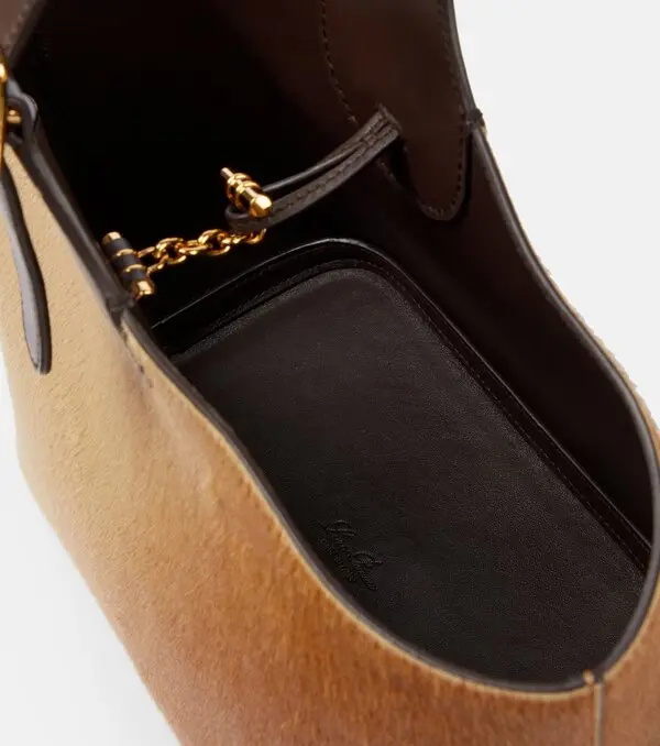 Loro Piana Bobbin Calf Hair Bucket Bag
