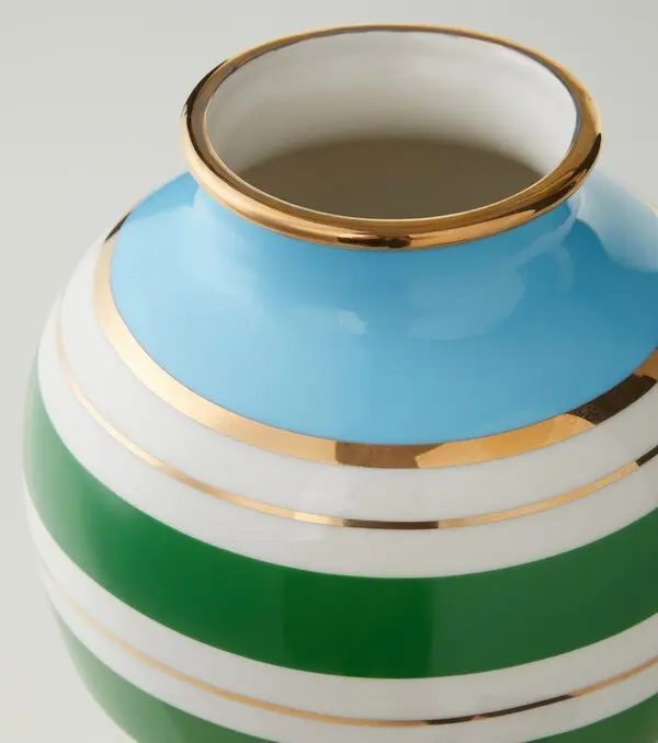 Jonathan Adler Portofino Striped Porcelain Vase