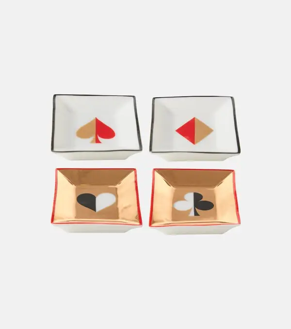 Jonathan Adler Dealer's Choice Set Of 4 Decorative Trays - Multicoloured