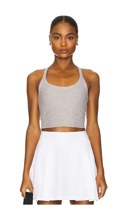 Beyond Yoga Spacedye On The Up Cropped Tank Top - Grey