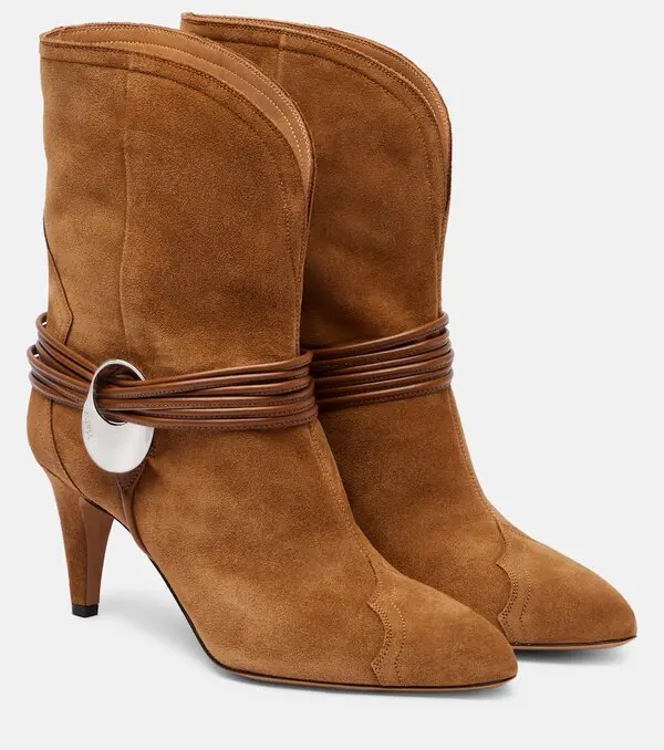 Isabel Marant Étoile Dytho Suede Ankle Boots - Brown
