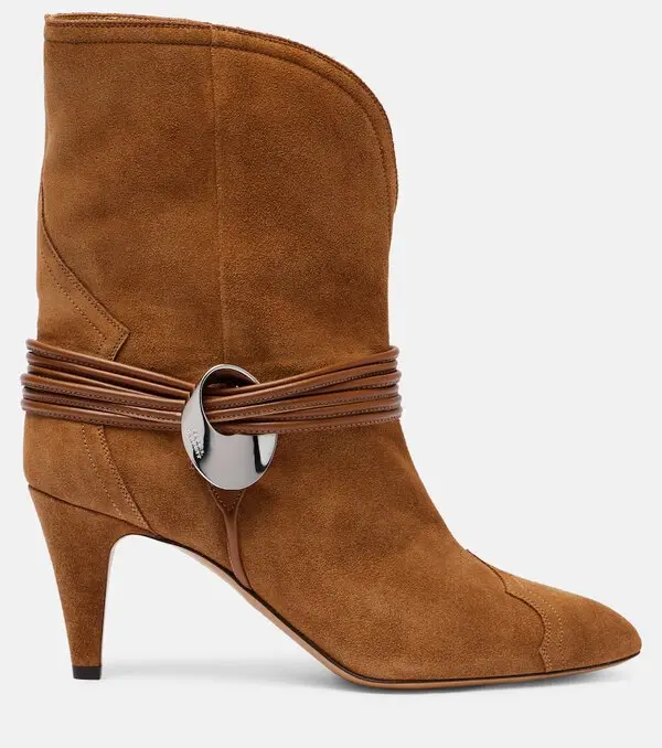 Isabel Marant Étoile Dytho Suede Ankle Boots - Brown