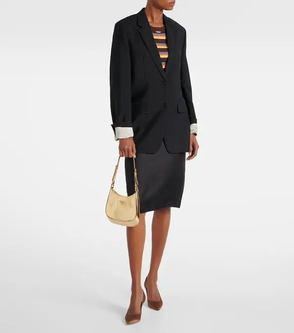 GIANVITO ROSSI 70" Crepe Satin Pumps