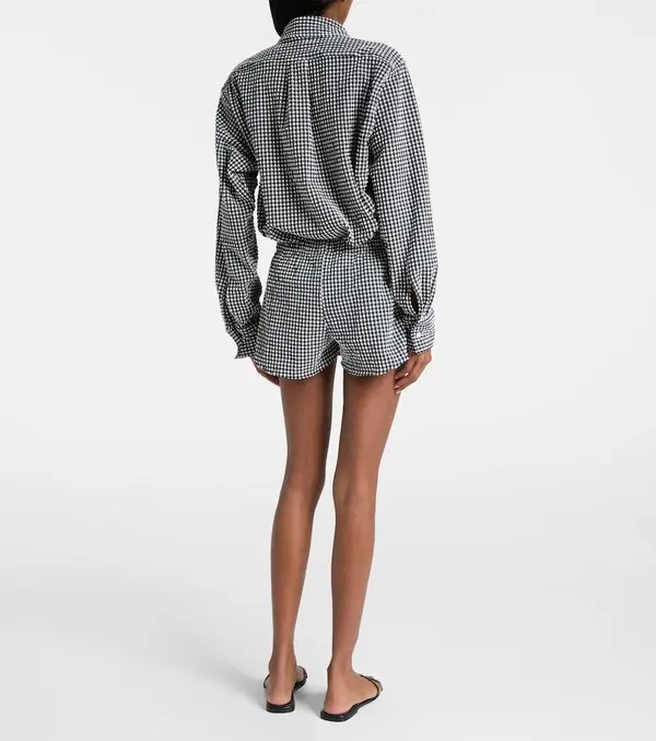 Hunza G Gingham Seersucker Shorts