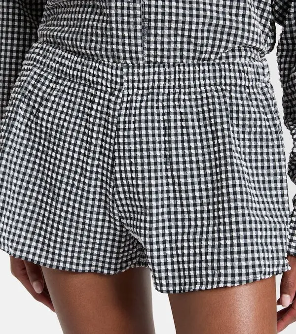 Hunza G Gingham Seersucker Shorts