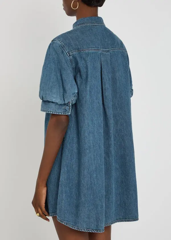 FRAME The Play Denim Mini Dress