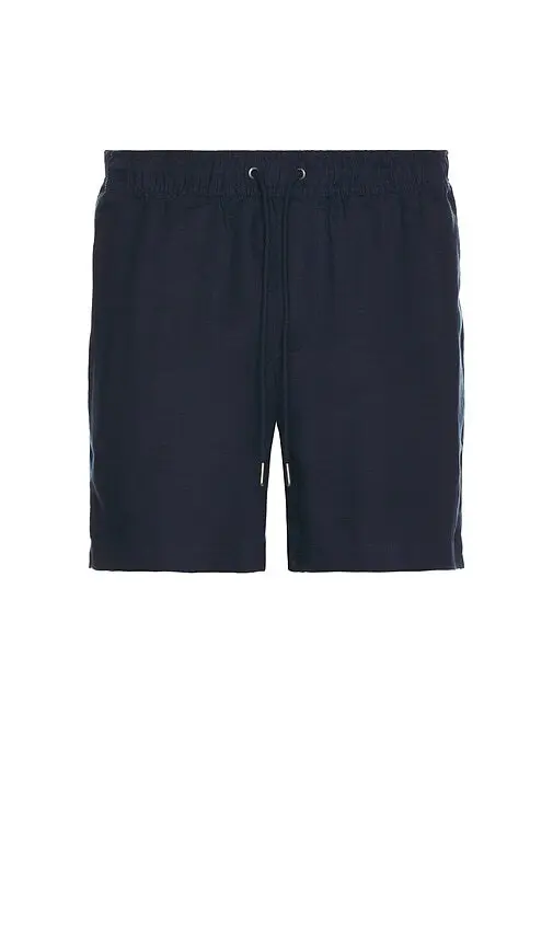 Onia Air Linen Pull-on Shorts 6 - Navy