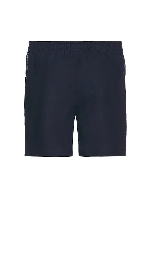 Onia Air Linen Pull-on Shorts 6 - Navy