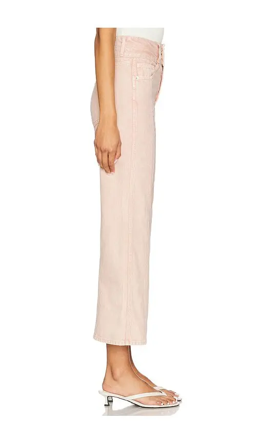 Veronica Beard Taylor Cropped Wide Leg Jeans
