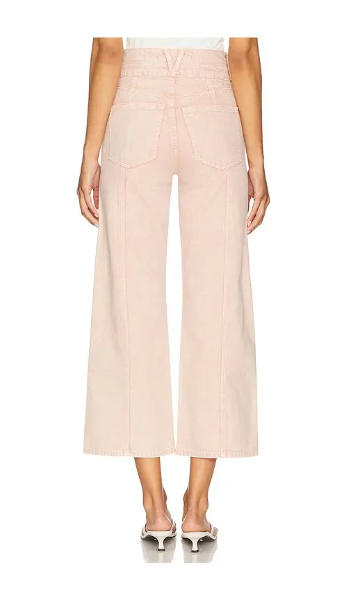 Veronica Beard Taylor Cropped Wide Leg Jeans