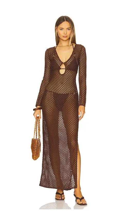 CAMILA COELHO Krina Maxi Dress - Brown