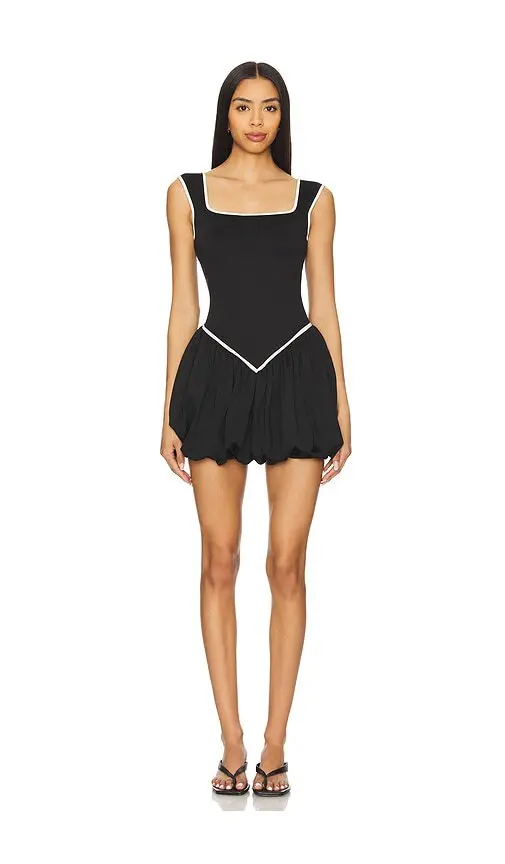 PORT DE BRAS Bella Rib Dress - Black