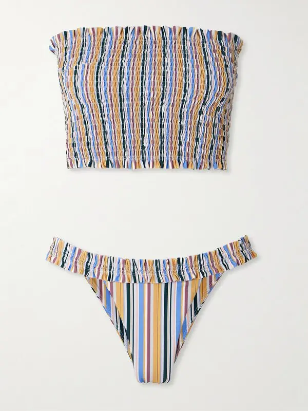Faithfull The Brand Elisa Striped Recycled Bikini - Multi